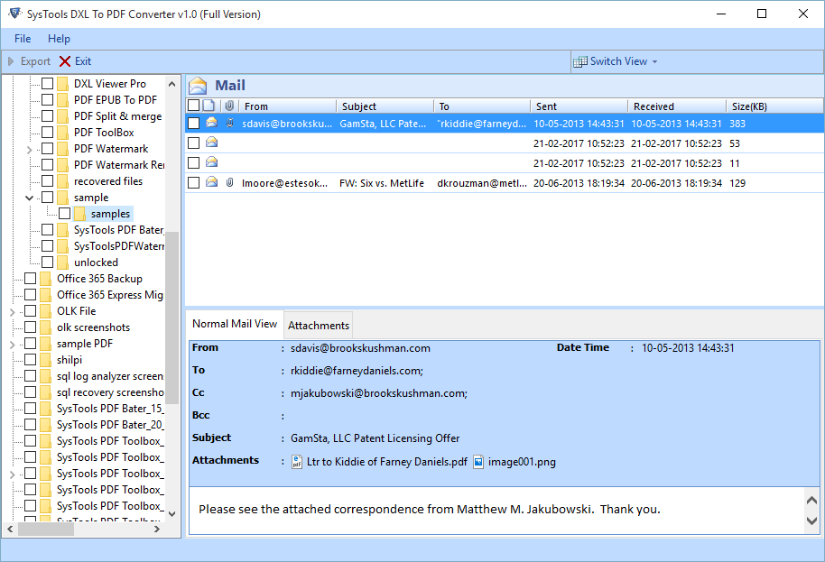 DXL to PDF Converter Tool to Search & Export Lotus Notes DXL Files to PDF